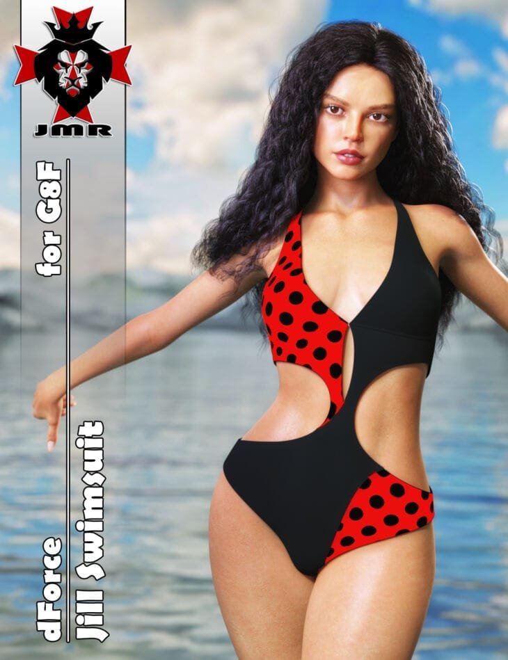 JMR dForce Jill Swimsuit for G8F > DAZ 3D & Poser > PresetsFX.com