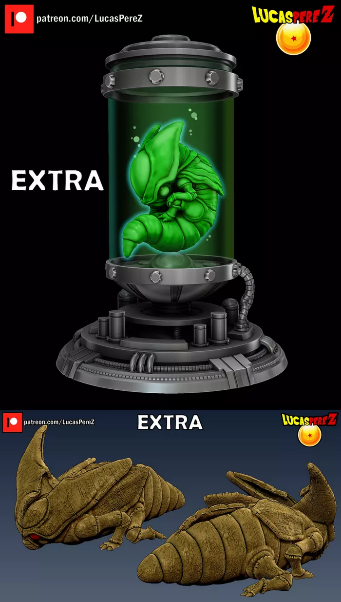 Cell Larva – Dragon Ball Z > 3D print model > PresetsFX.com