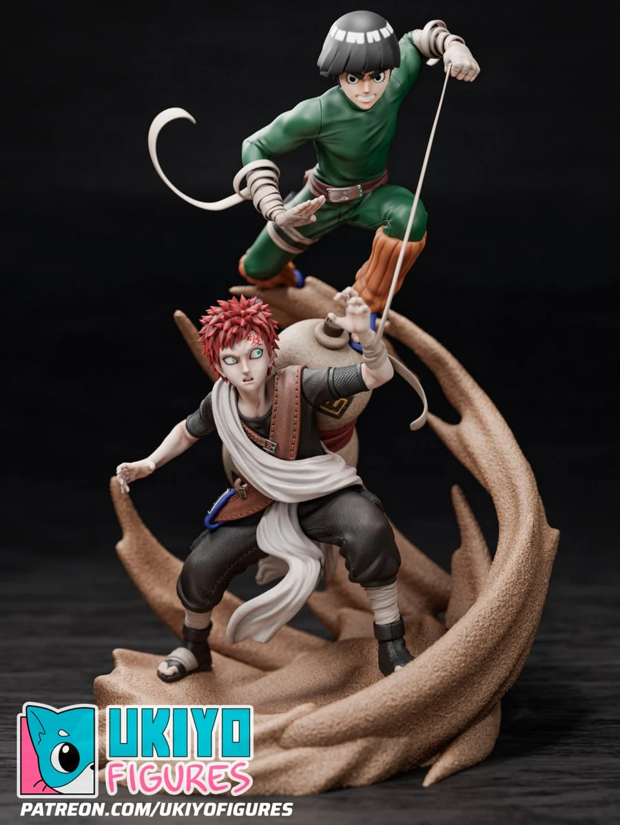 Rock Lee vs Gaara > 3D print model Download free> PresetsFX.com