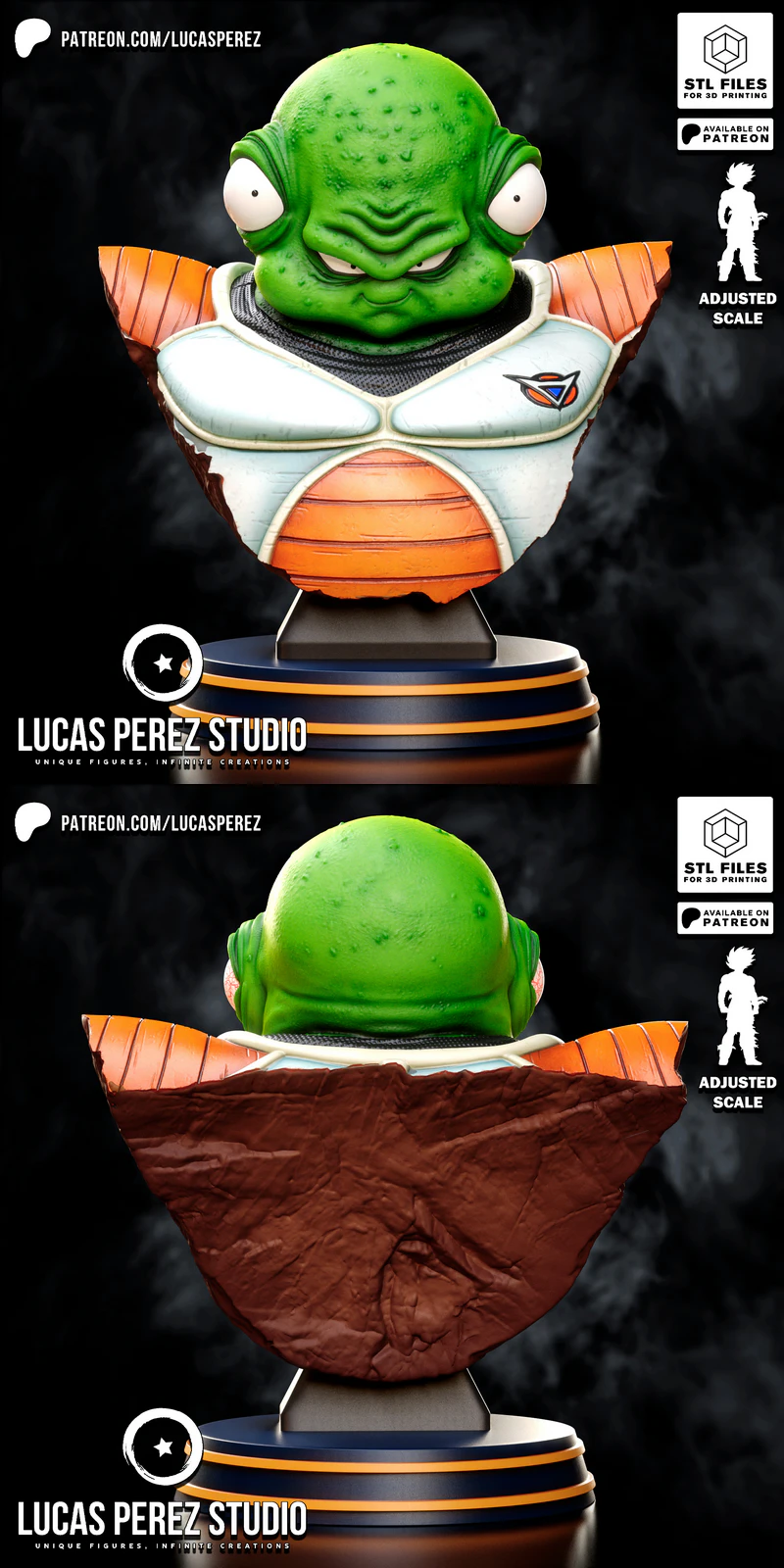 Psychic Warrior Guido Bust 3D Printable STL File > Buy 3D print model ...